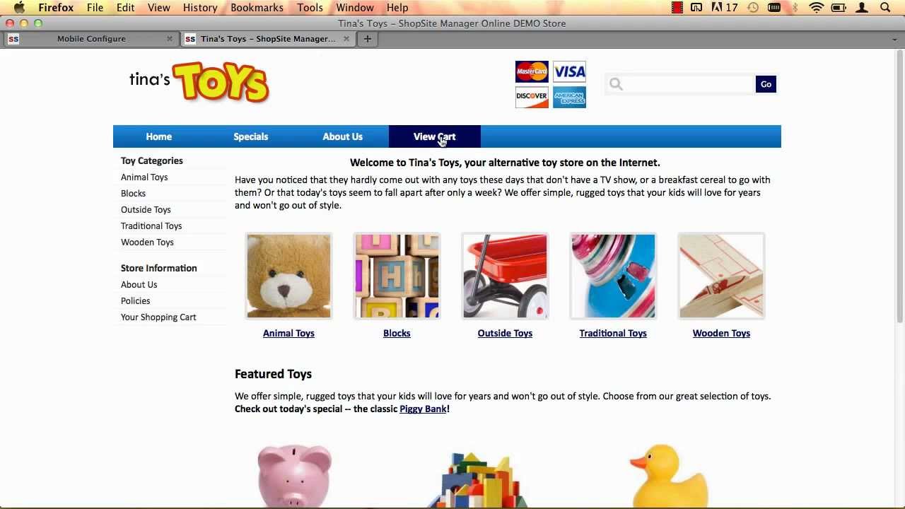 Mobile Device Support With ShopSite Shopping Cart Software - YouTube