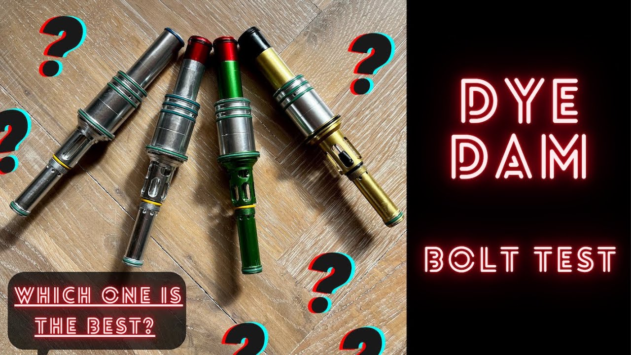Dye DAM Bolt Comparison (TechT L7, Ironmen and more!) - YouTube