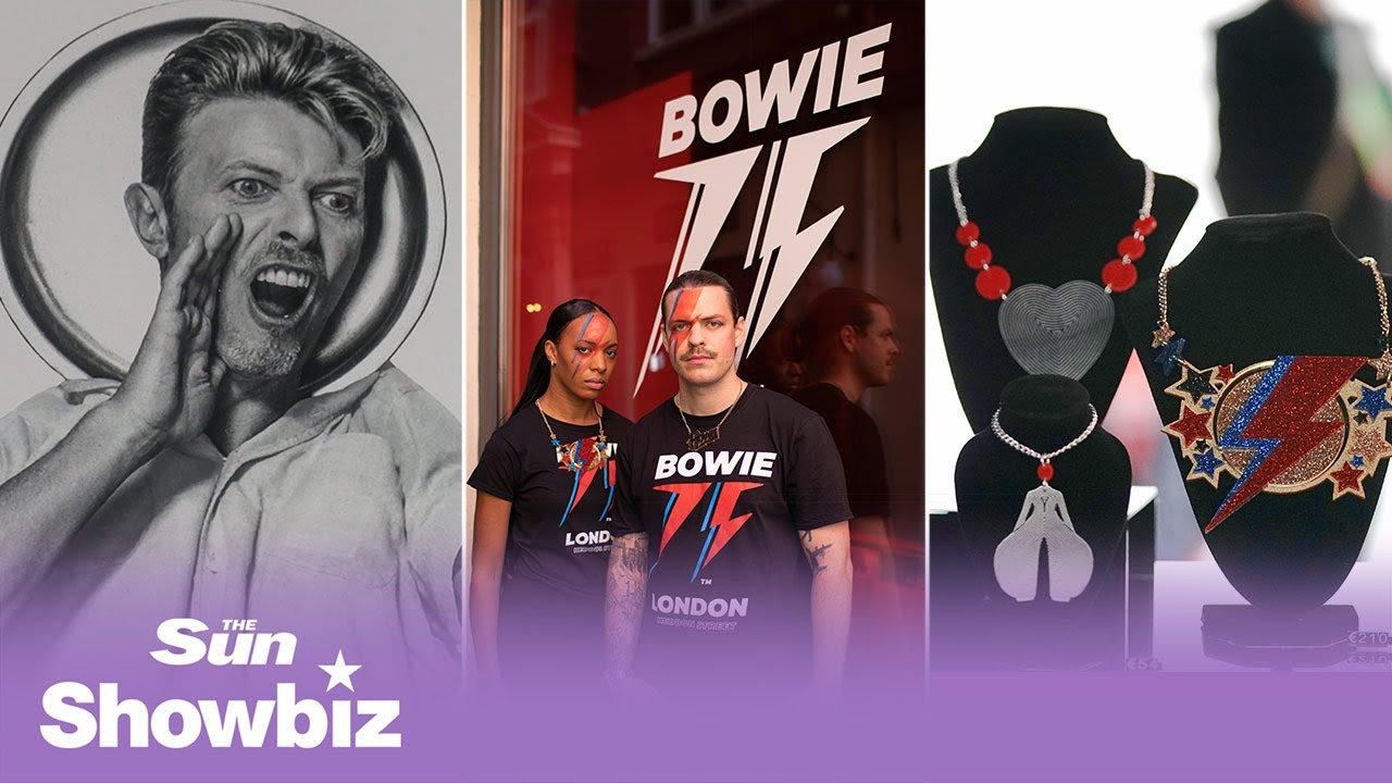 New David Bowie pop-up shop opens in London - YouTube