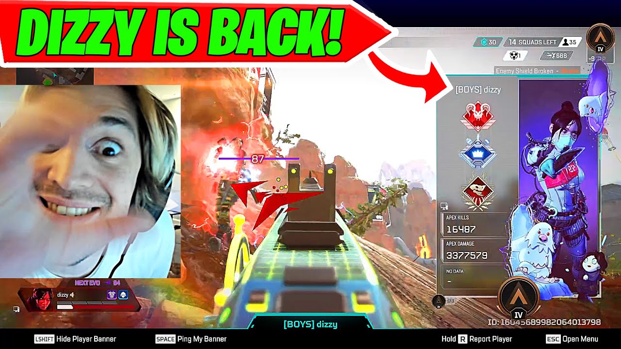 xQc Reacts To Dizzy Carying Him In Apex Season 14 - YouTube