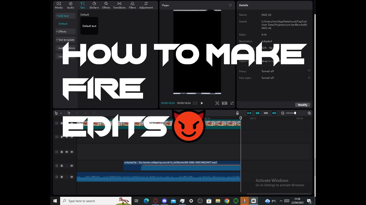 How I do fire edits yo! - YouTube