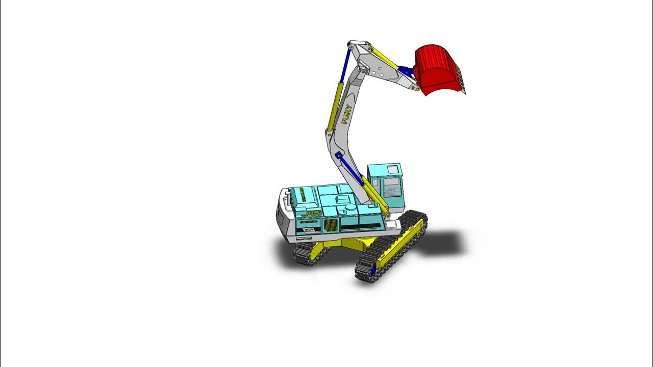 DME & CAD/CAM | Excavator Movement | Motion Study | SolidWorks - YouTube