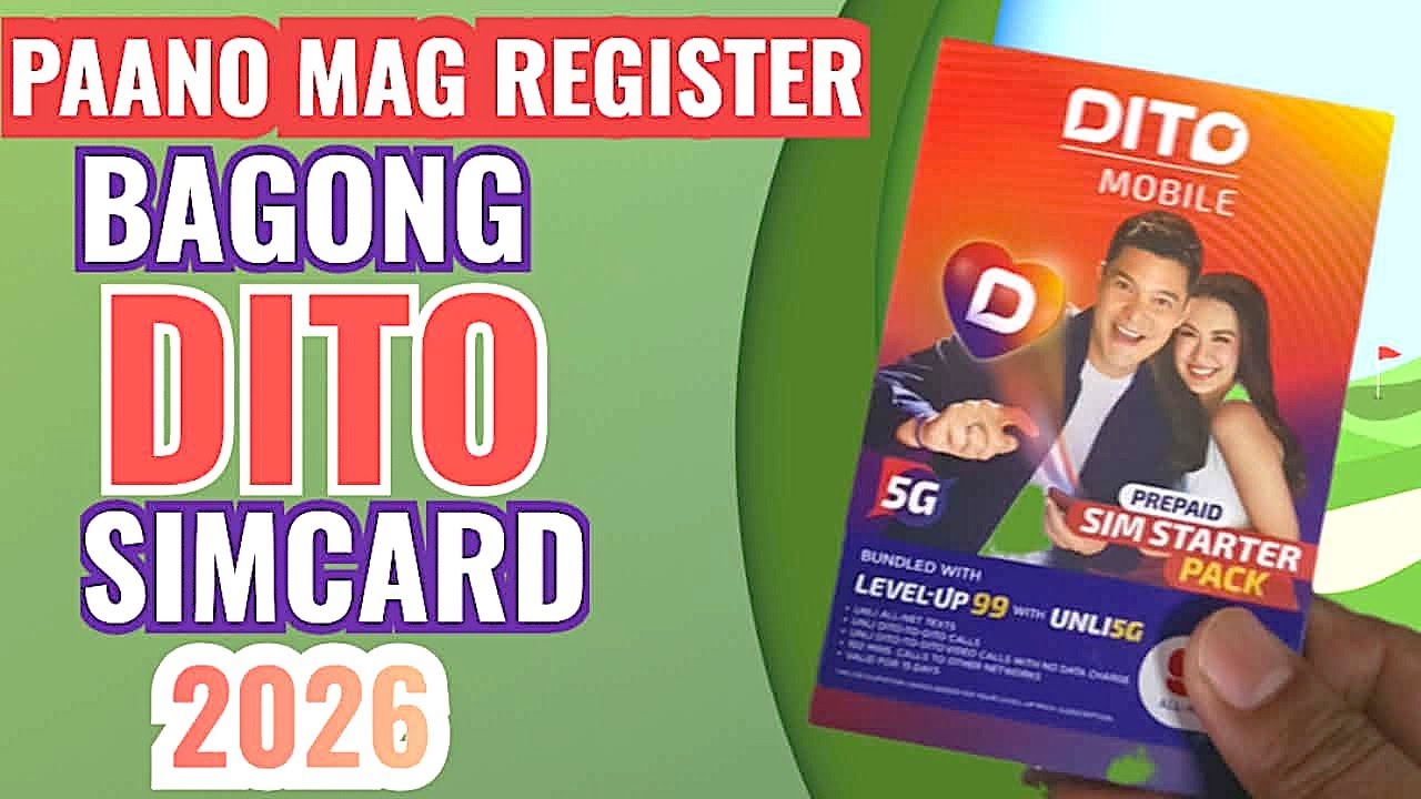 Paano mag register ng DITO SIM card 2026 | How to register DITO SIM ...