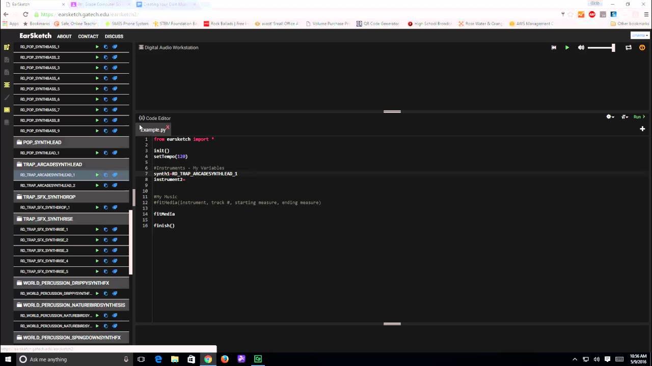 Using EarSketch to Create Music - YouTube