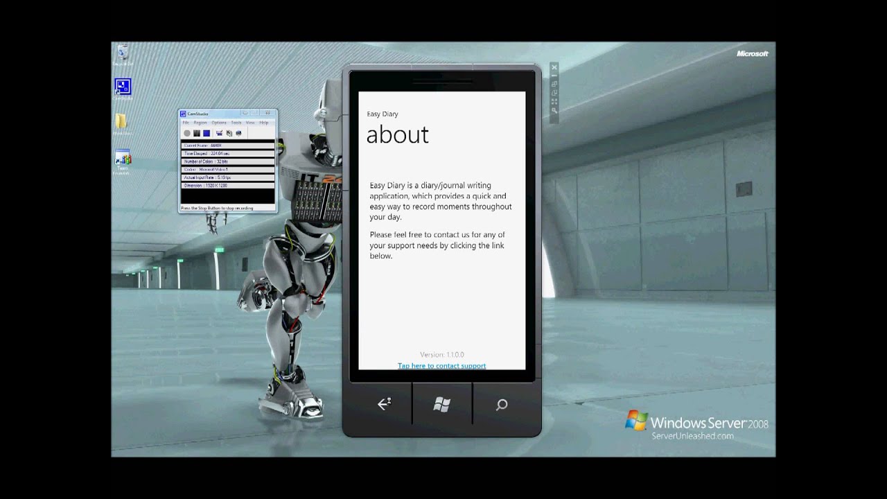 Windows Phone 7 - Easy Diary App - YouTube