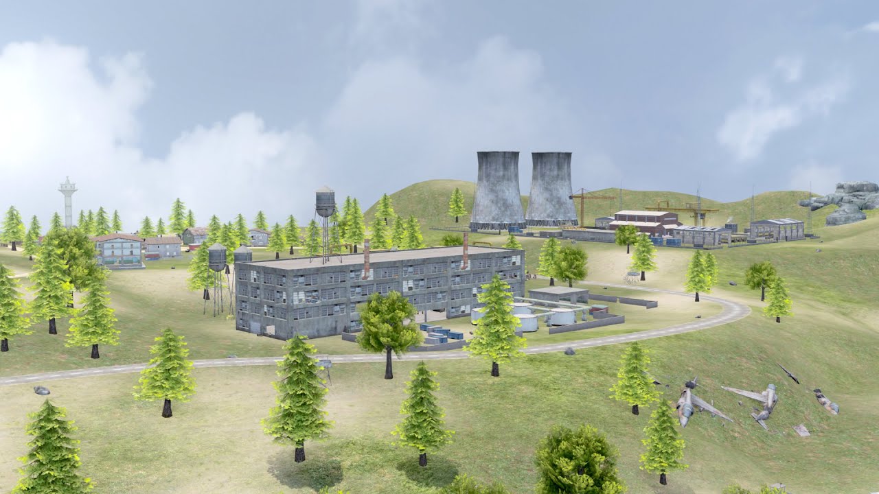 Old Free Fire Bermuda Three 3D Places Models | Free Fire Old Places 3D ...