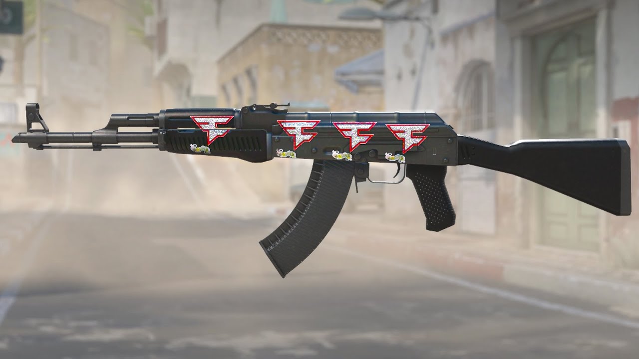 CS2 Updated FAZE CLAN Glitter Paris - AK 47 Slate + 4x Faze Clan ...