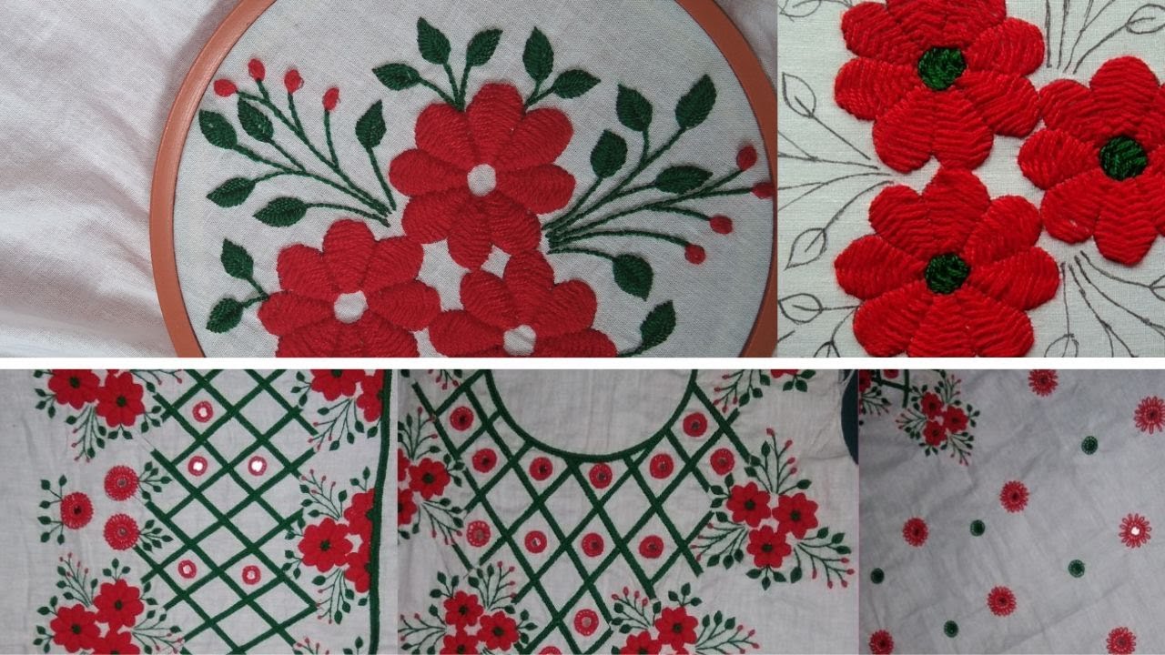 Hand Embroidery 2022 jamar design Dress Design হাতের কাজের জামার ডিজাইন ...