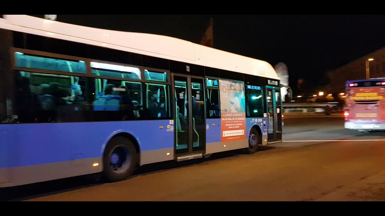 Here is the 1 bus And the 146 bus in Madrid Saturday 30 October 2021 ...