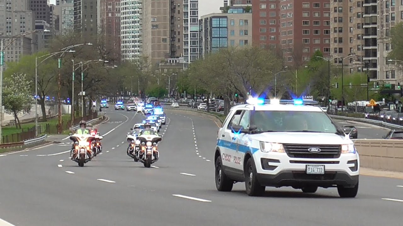 Chicago Police Officer Luis Huesca Funeral Procession - YouTube