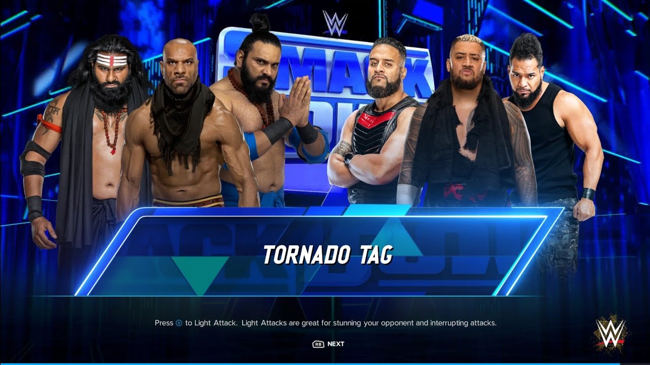 The Indus Sher Vs Solo Sikoa, Tama Tonga, Tanga Loa | SmackDown | WWE ...