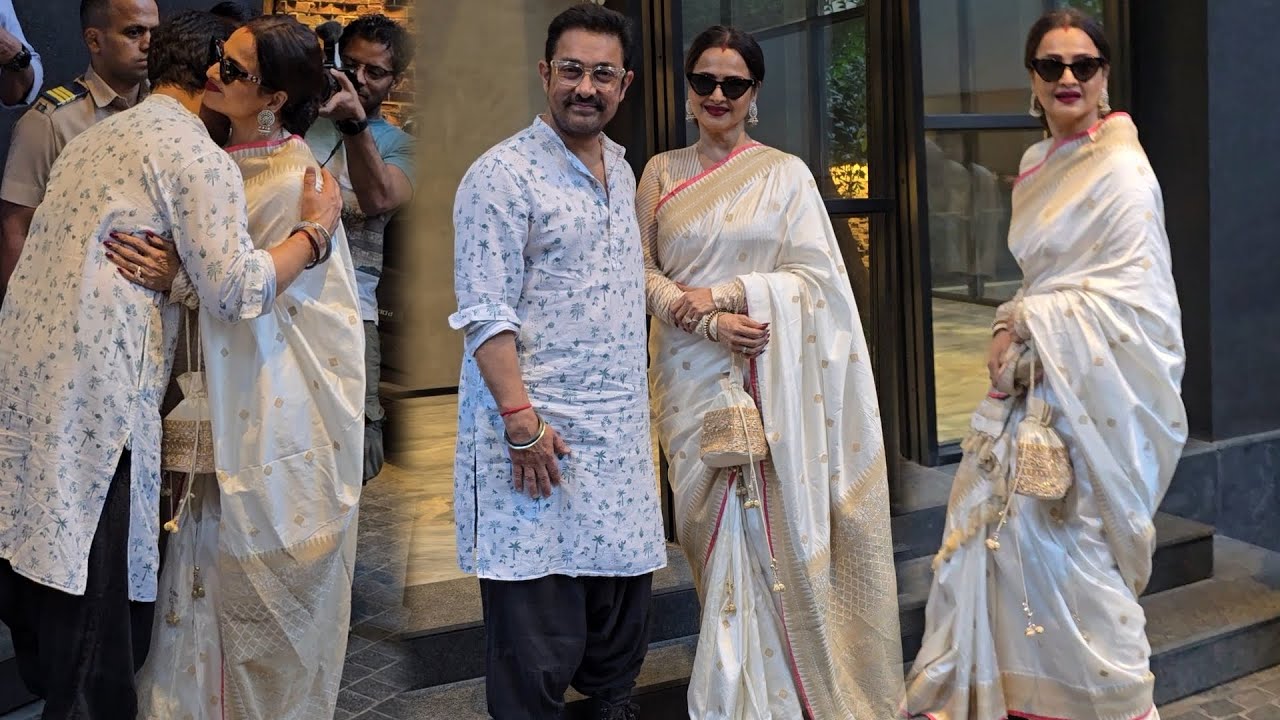 When Mr. Perfectionist Amir Khan Meets evergreen Rekha Ji at Excel ...
