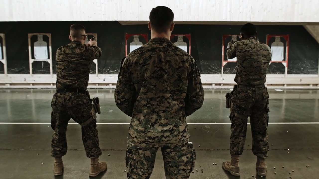 U.S. Marines Reveal an Incredible Skill: The Pistol Range - YouTube