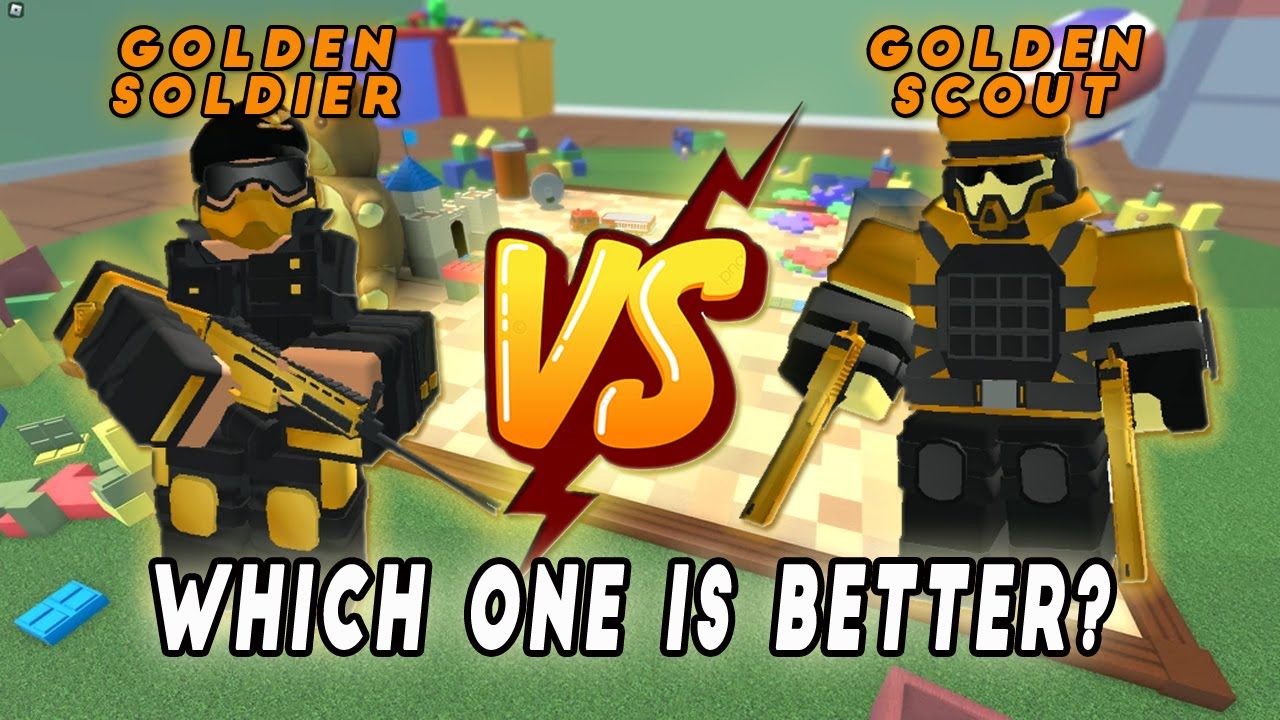 GOLDEN SOLDIER VS GOLDEN SCOUT - WHICH ONE IS BETTER? || TOWER DEFENSE ...
