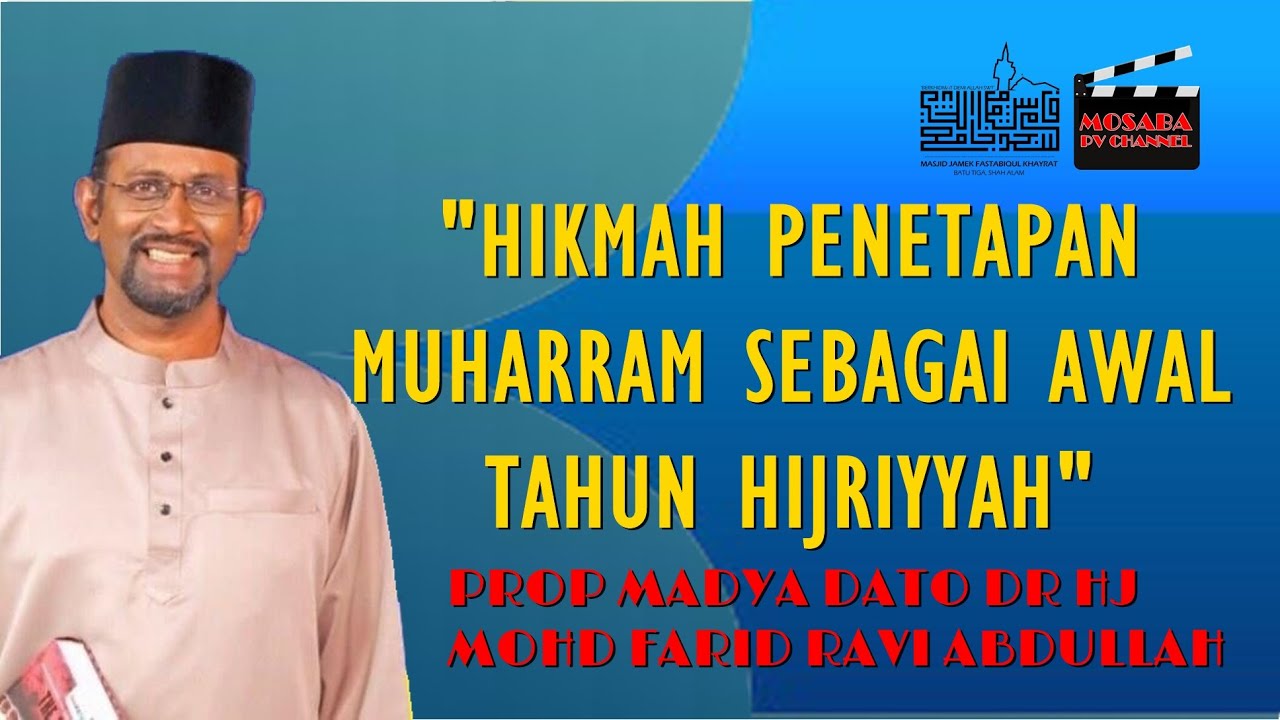 Prop Madya Dato Dr Hj Mohd Farid Ravi Abdullah ~ 28 Jul 2022 - YouTube
