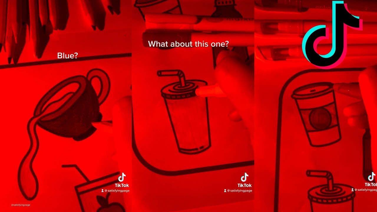 COLOURING IN RED LIGHT CHALLENGE🚨 TikTok compilation - YouTube