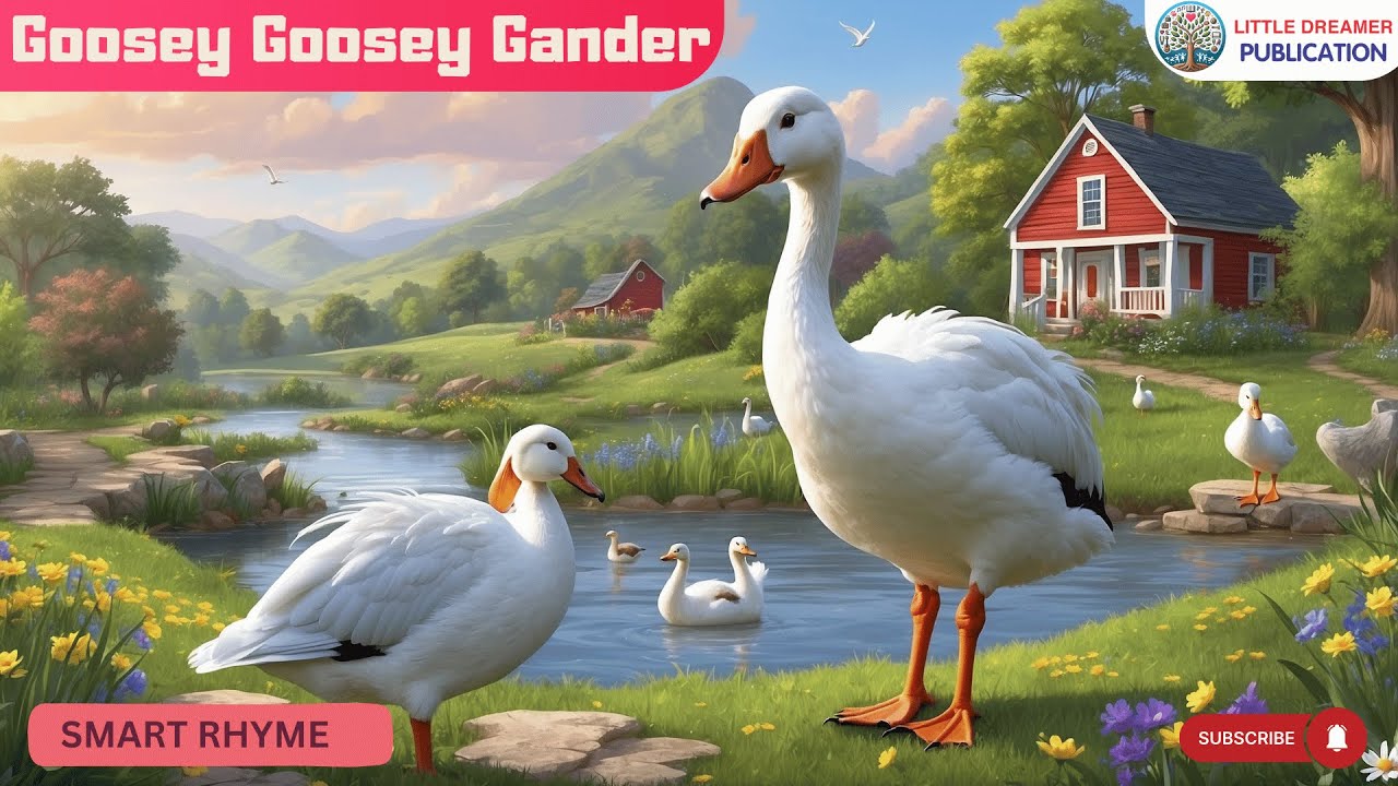 Goosey Goosey Gander | English Kids Rhyme C | Little Dreamer ...