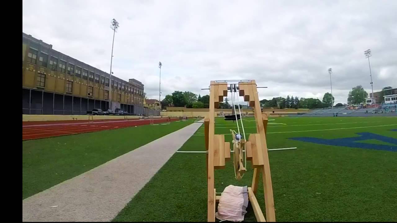 Slow-Motion Video of MURLIN Trebuchet Firing - YouTube