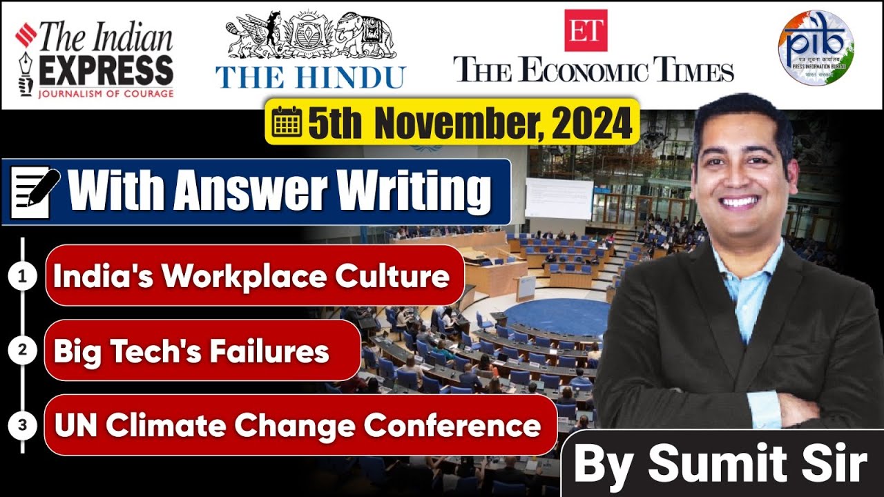 5 November 2024 | Editorial Discussion | Work Culture, Big Tech, EC ...