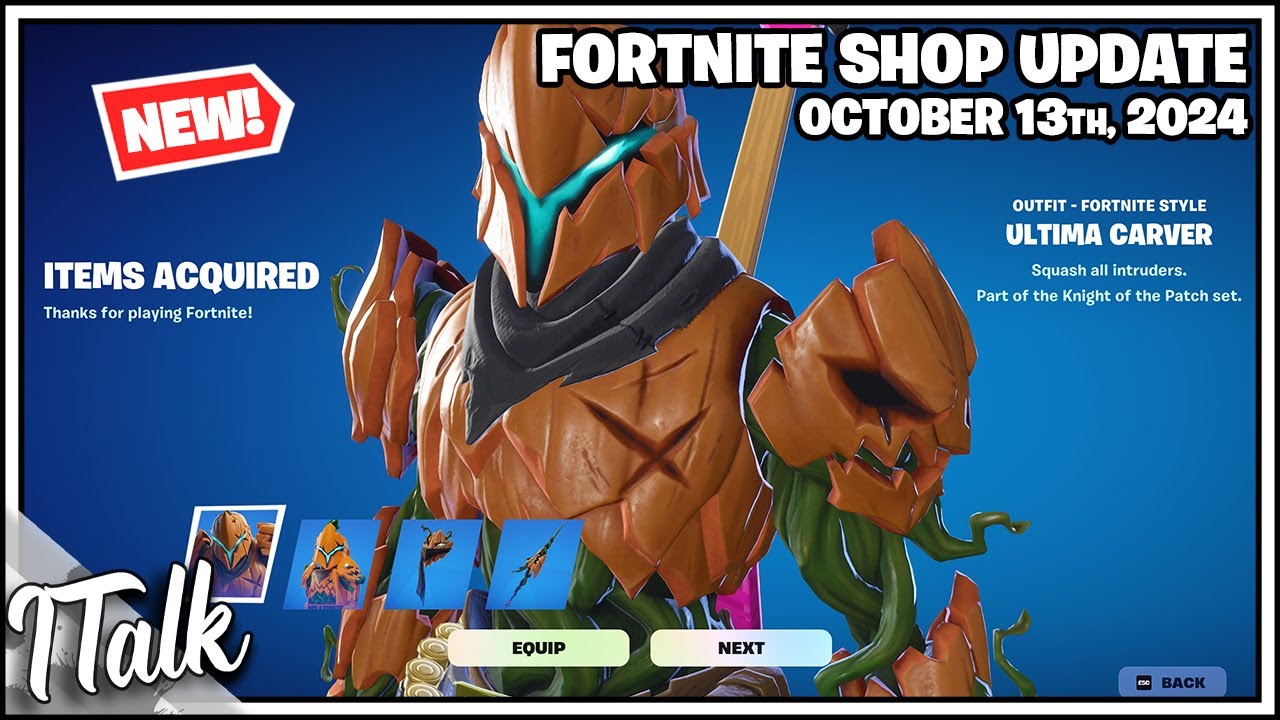 *NEW* ULTIMA CARVER BUNDLE! Fortnite Item Shop [October 13th, 2024 ...