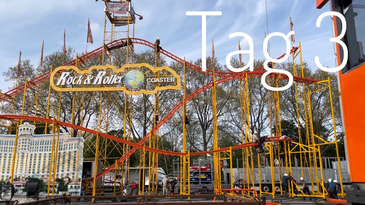 Der fertige Lifthill und weitere Schienen! | Rock & Roller Coaster ...