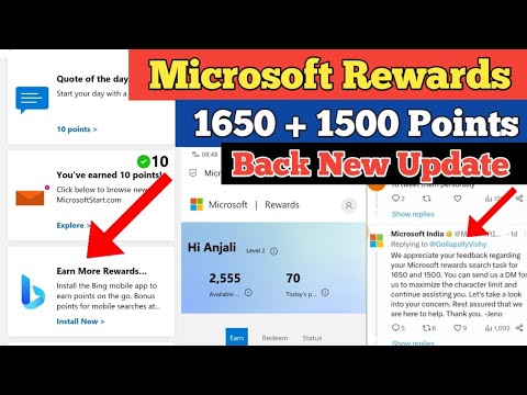 Microsoft Rewards Good News // Earn 1500 Points Per Account ...
