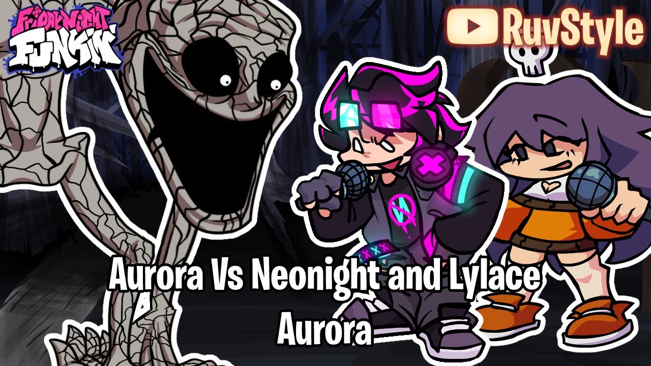 FNF Aurora but Neonight and Lylace vs Aurora - YouTube