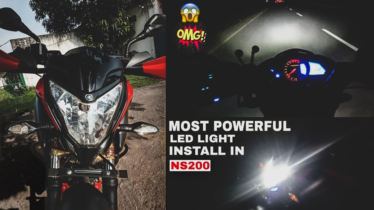 Best Led Light Install in Ns200😱Install Light AHO/Off Switch in All Bs4 ...