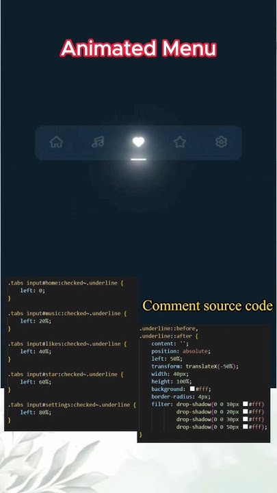 Animated Menu In Html And Css Html Css Programming Codevik Youtube