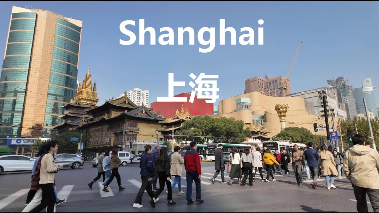 Nanjing West Road｜Walking Shanghai City 4K｜Hongkou ｜North Bund ...