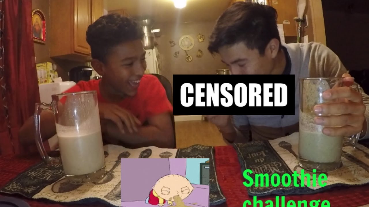 SMOOTHIE CHALLENGE (GONE WRONG)!! - YouTube