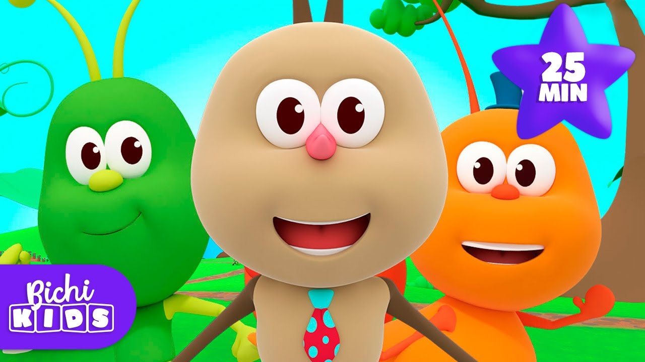 🎤 VAMOS a BAILAR Y CANTAR con Lo Nuevo De 🦋 BICHIKIDS 🐞 MIX 🌈 DIBUJOS ...