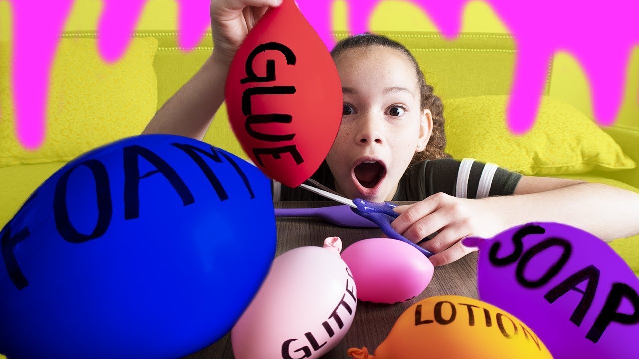 Making Slime With Balloons! Slime Balloon Tutorial (Haschak Sisters ...