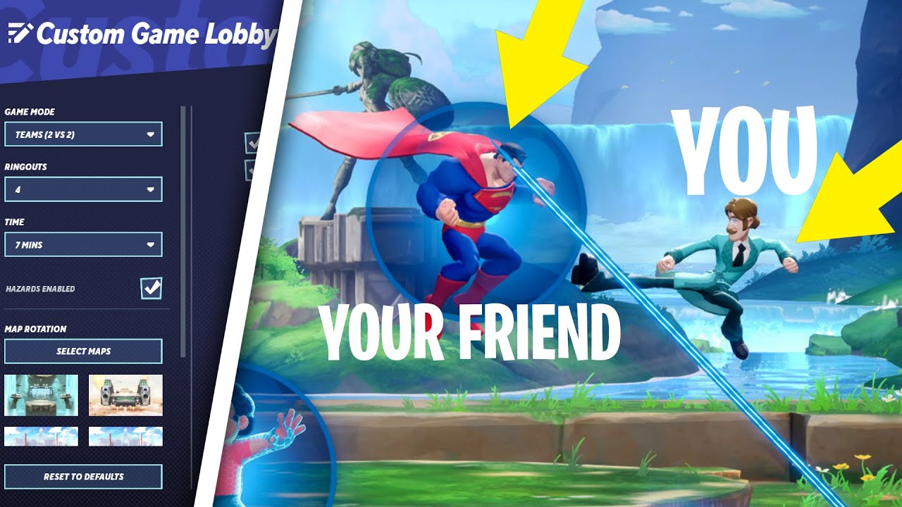 How To Set Up A CUSTOM Lobby In Multiversus! (Multiversus Custom Game ...