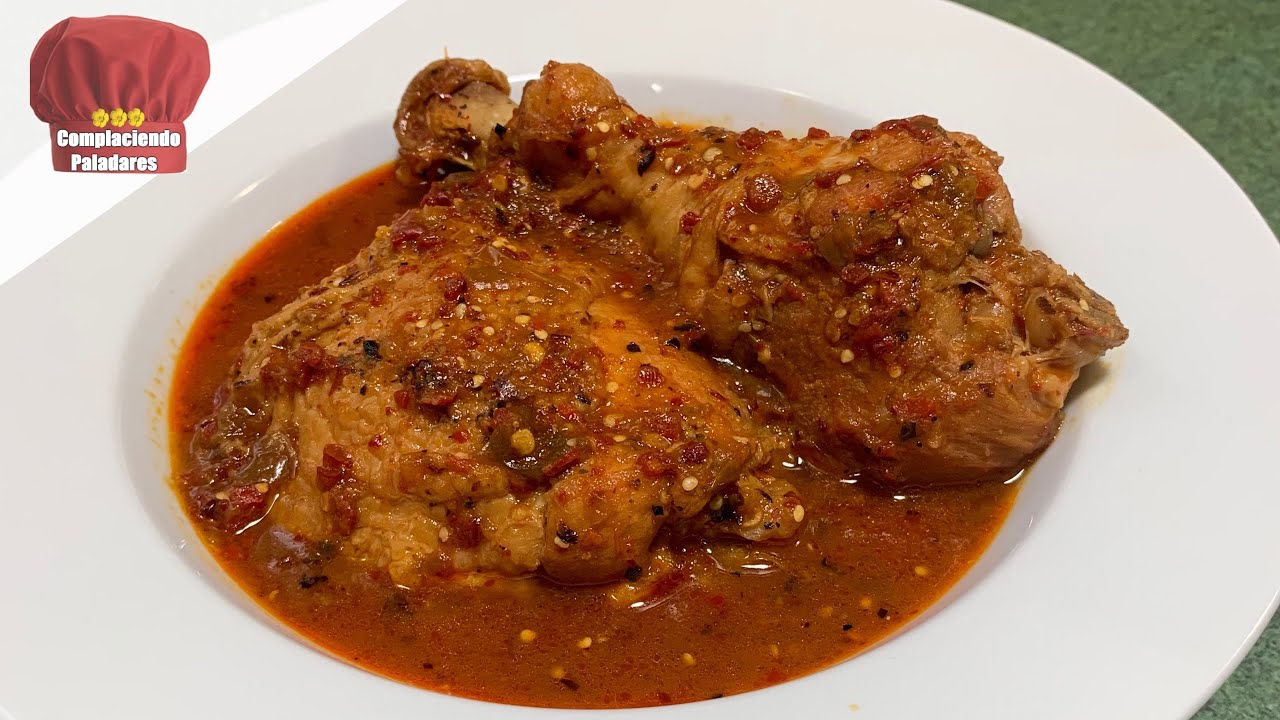 Pollo en Salsa de Chile | Spicy Chicken - YouTube