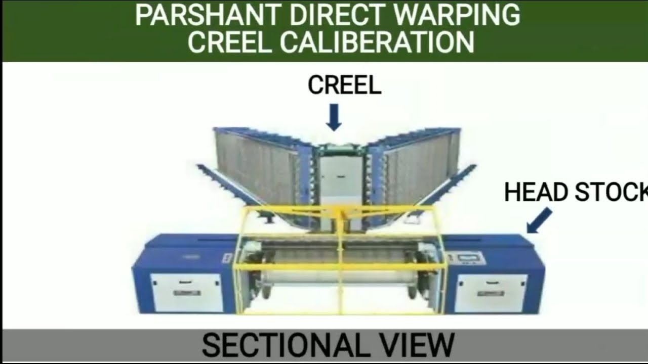 Prashant Direct Warping | creel की कैसे calibration करे | #textile # ...