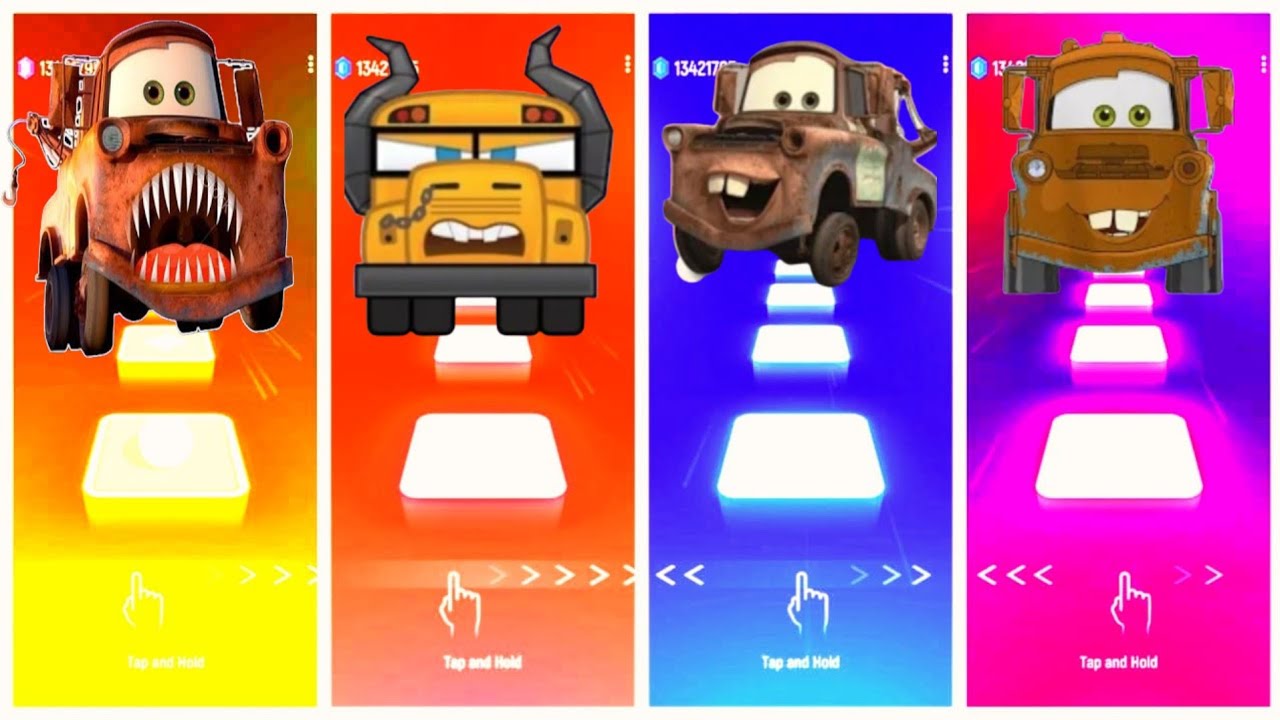 Rusty tow Mater 🆚 Miss Fritter 🆚 Rusty Eater 🆚 Tow Mater 🎶 Who is Best ...