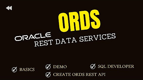 ORDS (Oracle REST Data Services) - YouTube