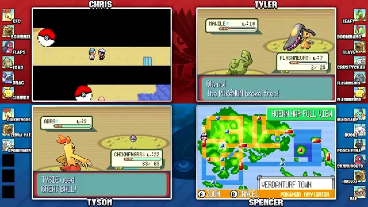 Pokemon Ruby & Sapphire: Part 05 (4-Player) - YouTube