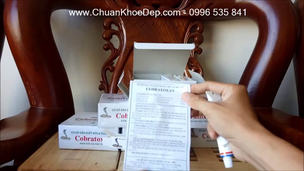 Cobratoxan kem bôi da nọc rắn - cream with snake venom - YouTube