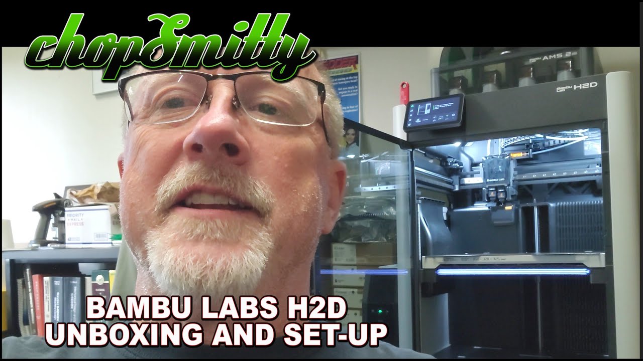 Bambu Lab H2D 3D Printer Unboxing and Set-up - YouTube