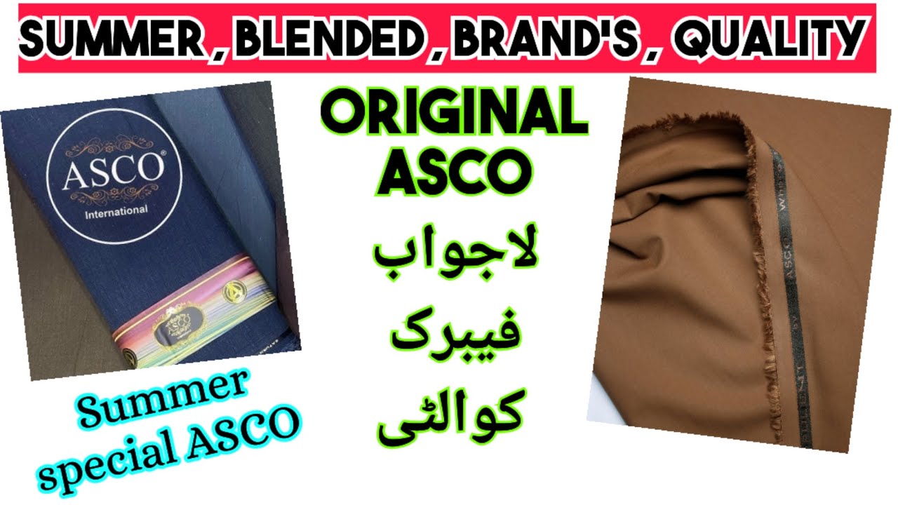 Original Asco international Wholesale price / ASCO summer camric fabric ...