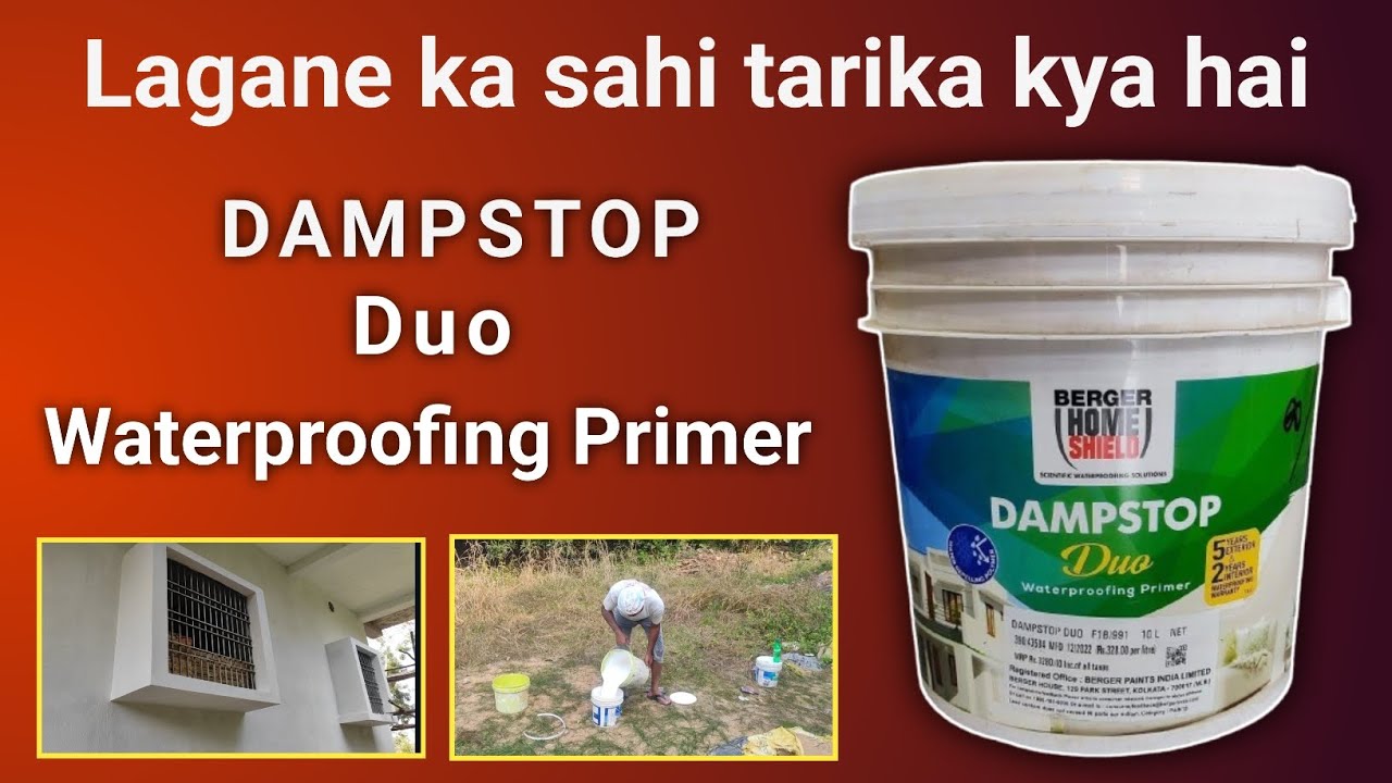 Berger home shield dampstop duo/how to use waterproofing primer/How do ...