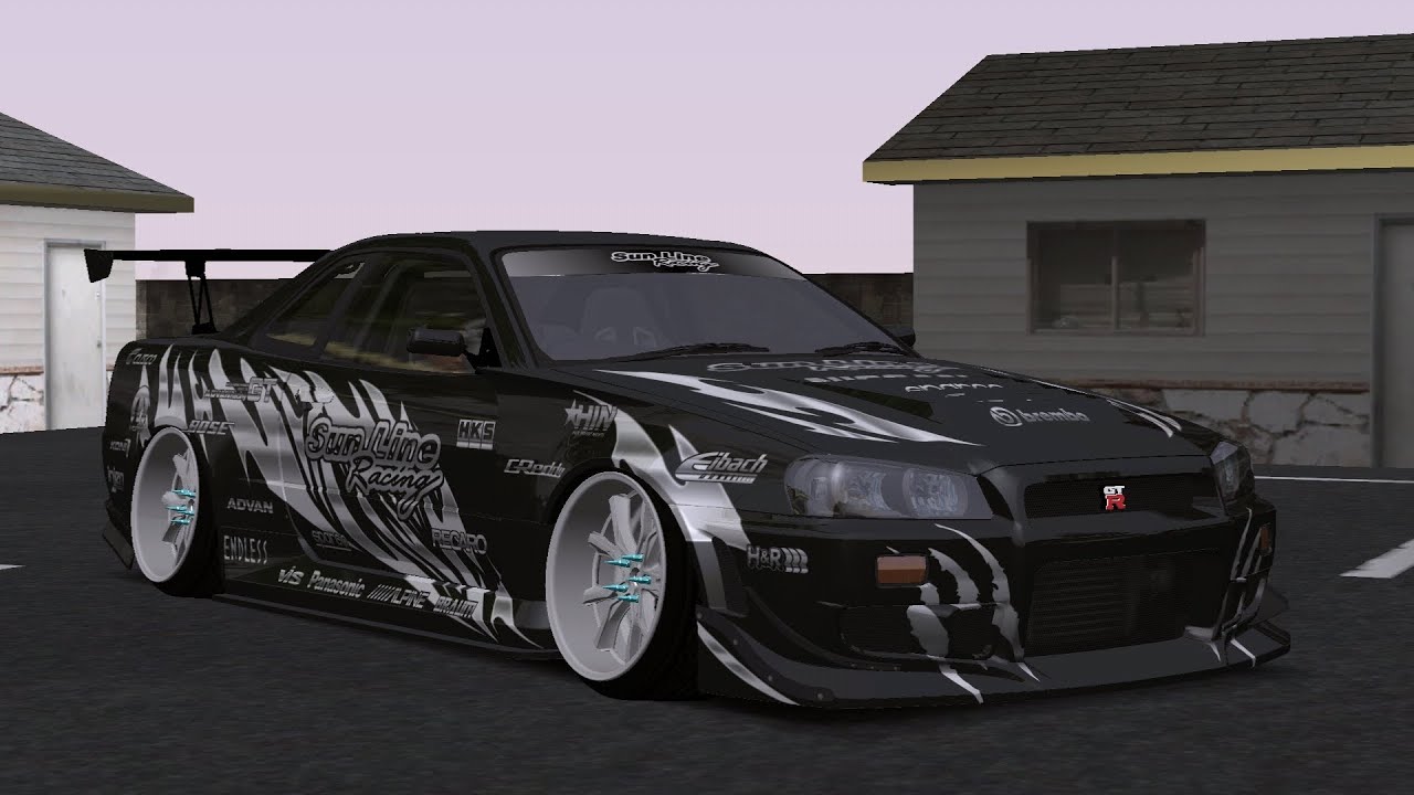 [SHARE] NISSAN SKYLINE GT-R R34 V-SPEC SUNLINE RACING | GTA SA ANDROID ...
