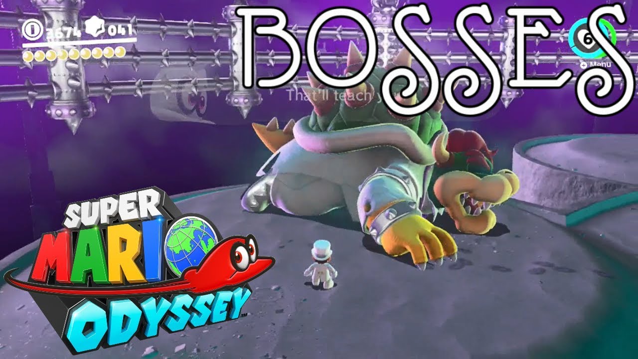 Super Mario Odyssey | All Bosses & Ending - YouTube