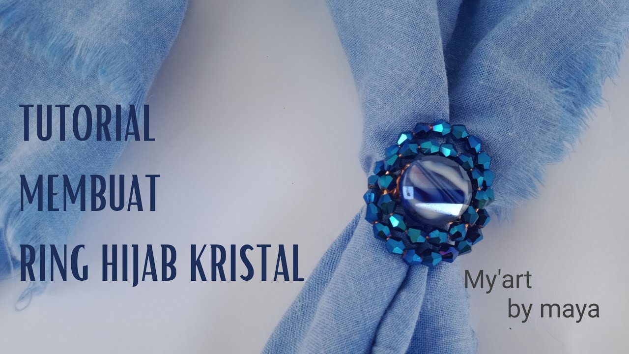Tutorial Membuat Ring Hijab Kristal || Ring Brooch Tutorial - YouTube