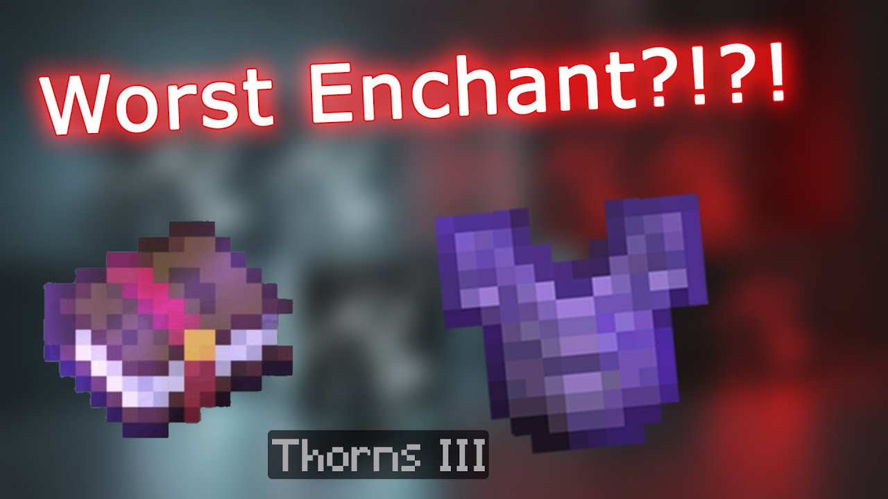 Why You SHOULDN'T Get Thorns In Minecraft - YouTube