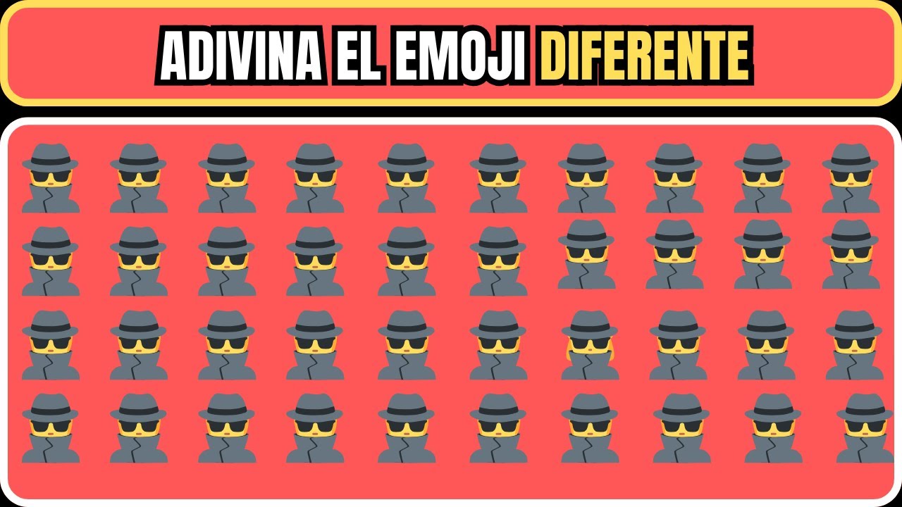 🔍 Desafío Visual: Adivina el Emoji Incorrecto 🔍 - YouTube