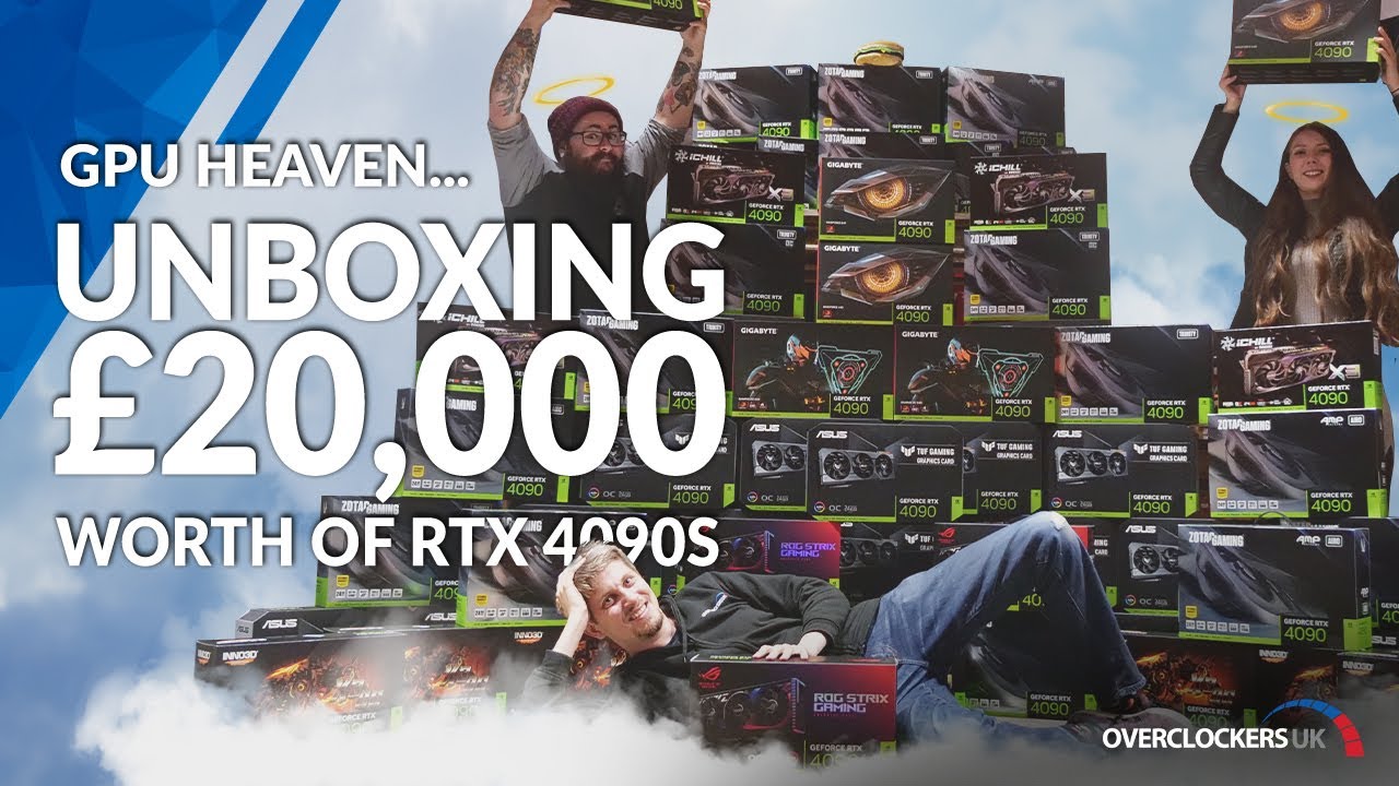 Unboxing & Comparing £20000 Worth of Nvidia RTX 4090 GPU's!!! - YouTube