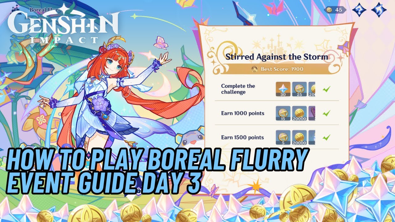 Boreal Flurry Event Day 3 | Summertide Scales And Tales | Genshin ...